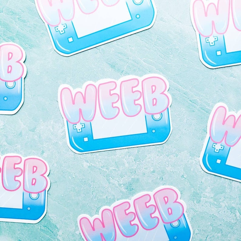 Weeb Sticker | Etsy