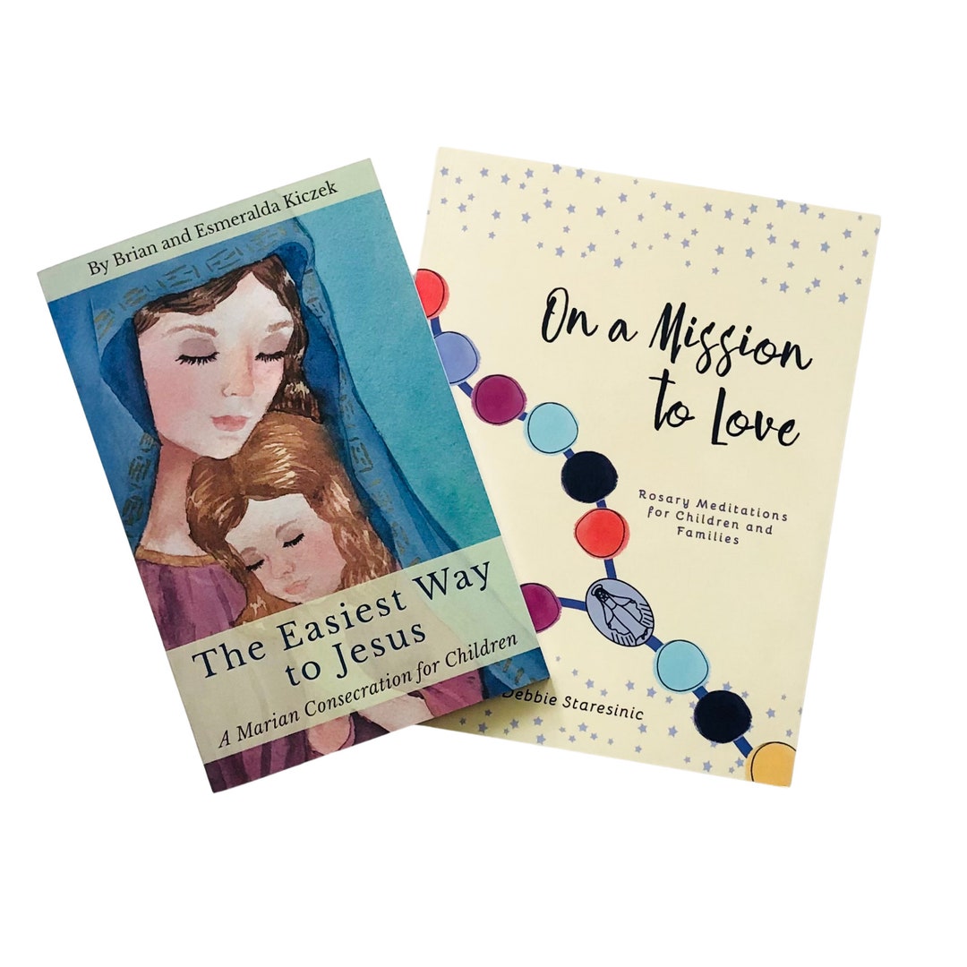Marian Consecration for Children Book Set Optional Wood Bead Rosary ...