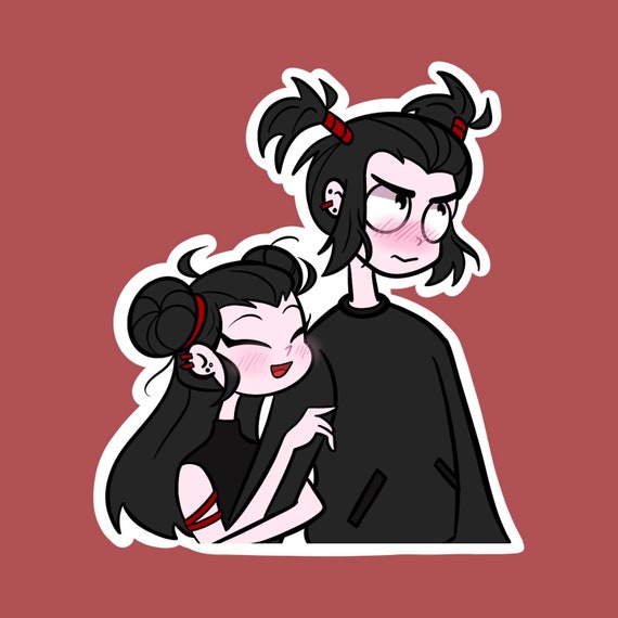 Pucca y Garu sticker / anime pucca y garu pegatina de - Etsy México