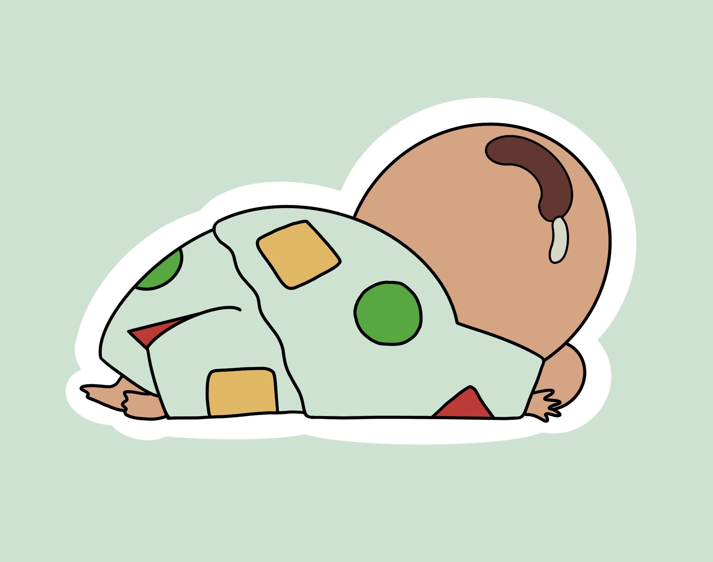 Sleepy Shin Chan///Stationary Vinyl bullet journal | Etsy