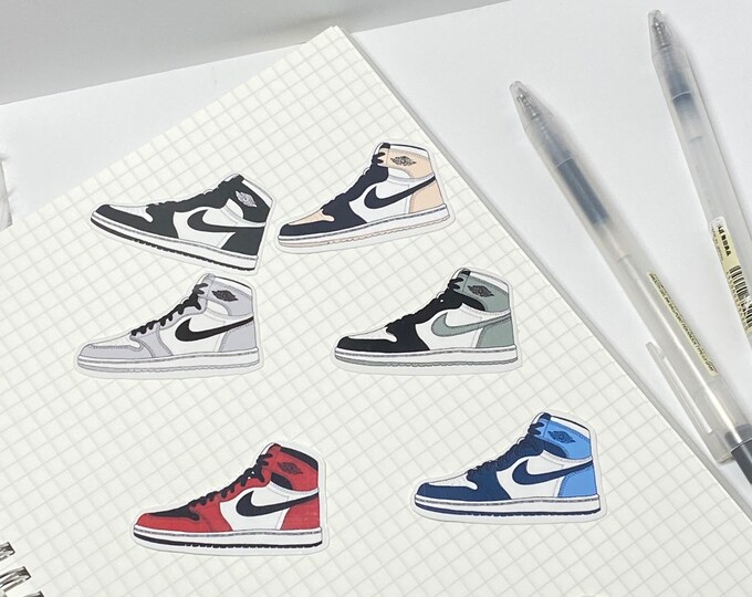 Super Adorable Air Jordan 1 Stickers // Vintage Stickers, Sneaker ...