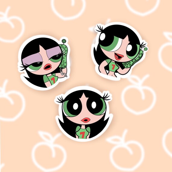 Paper & Party Supplies Paper Powerpuff Girls Sticker Buttercup ...