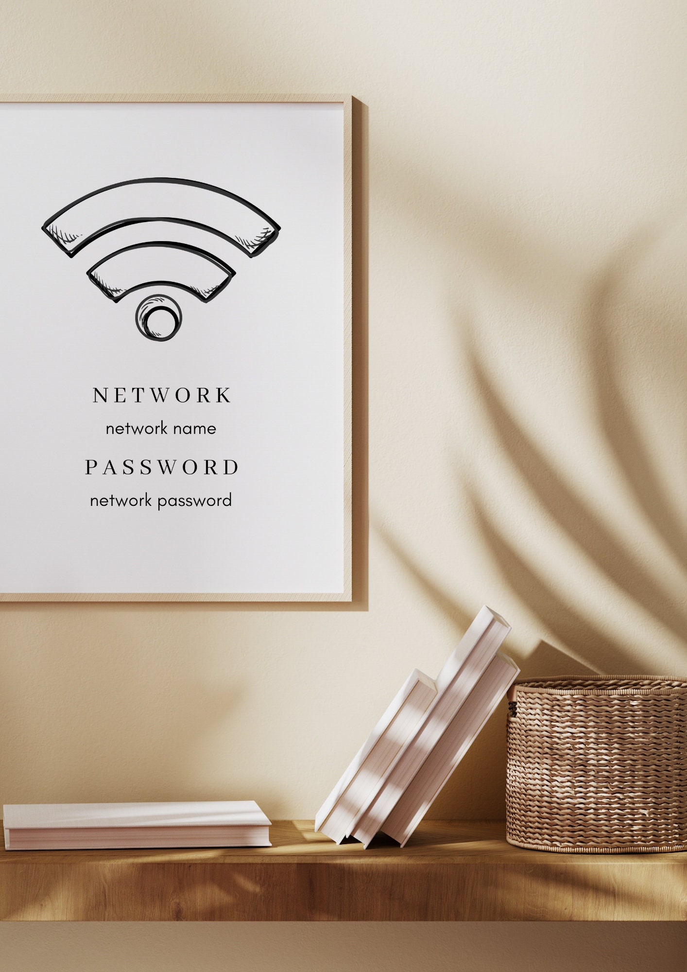 Wifi Sign, Wifi Password Sign, Wifi Password, Wifi Sign Printable ...