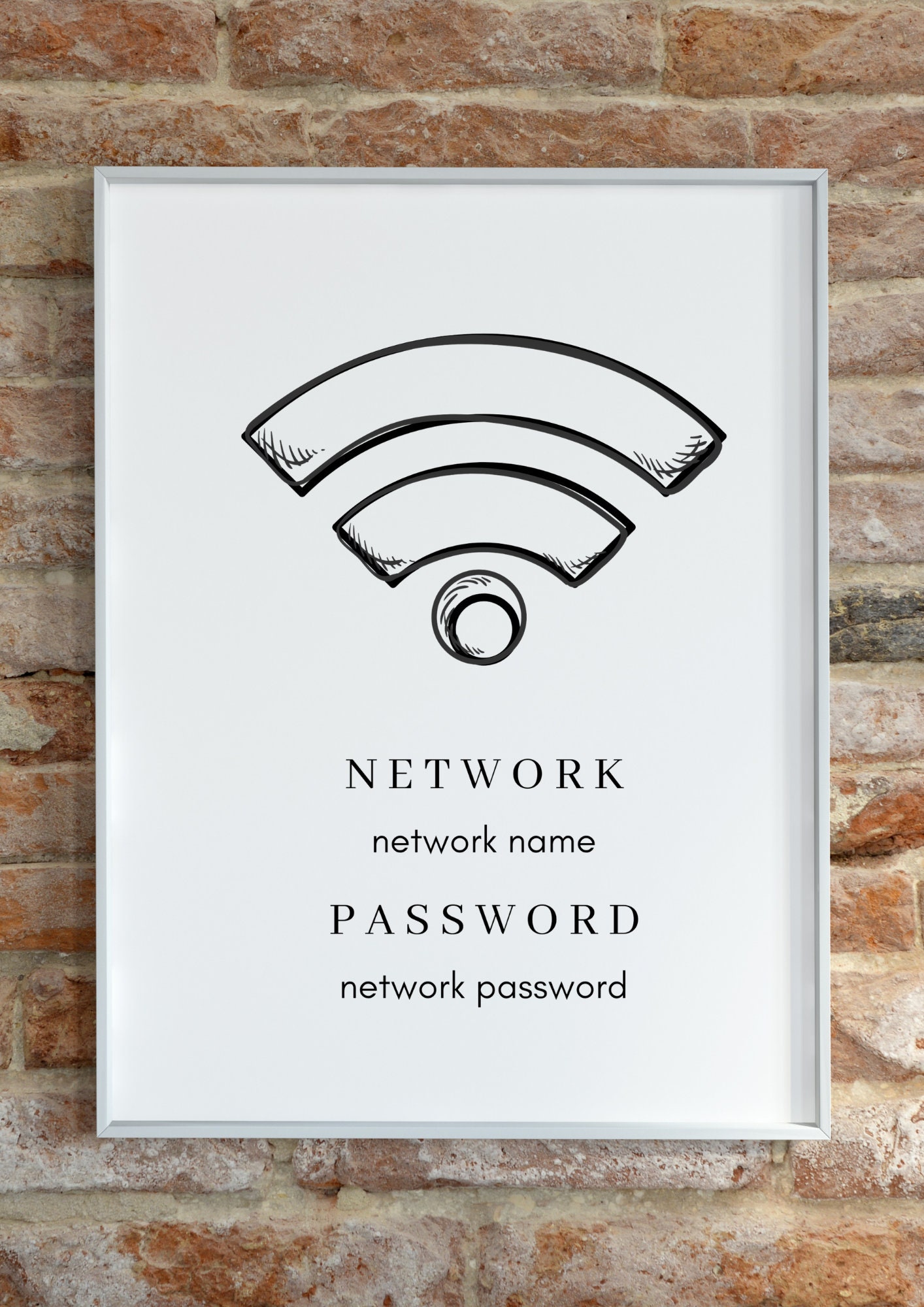 Wifi Sign Wifi Password Sign Wifi Password Wifi Sign - Etsy