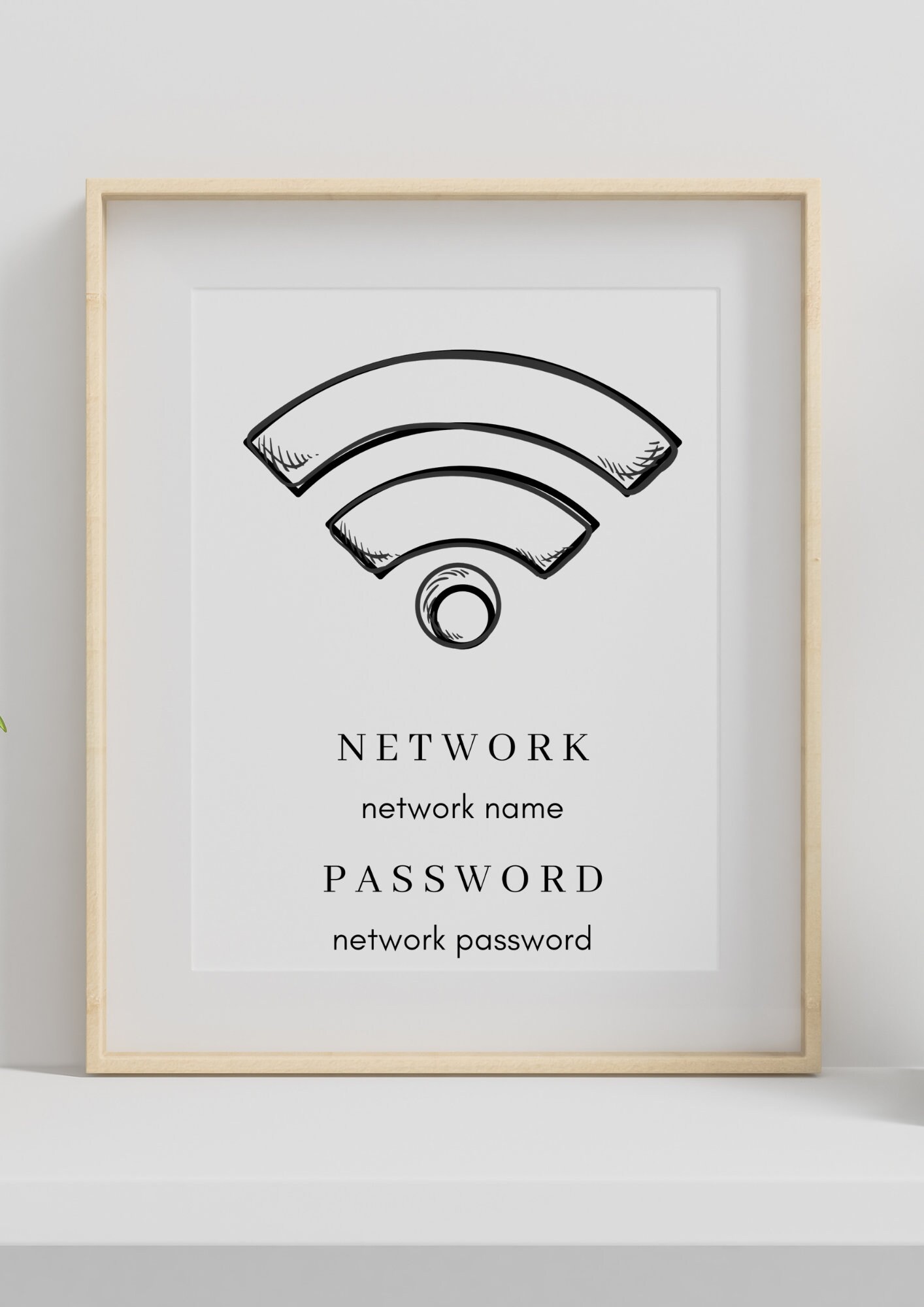 Wifi Sign, Wifi Password Sign, Wifi Password, Wifi Sign Printable ...