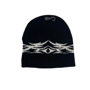 Tribal Print Black Skater Beanie Grunge Goth Emo Punk Hat - Etsy