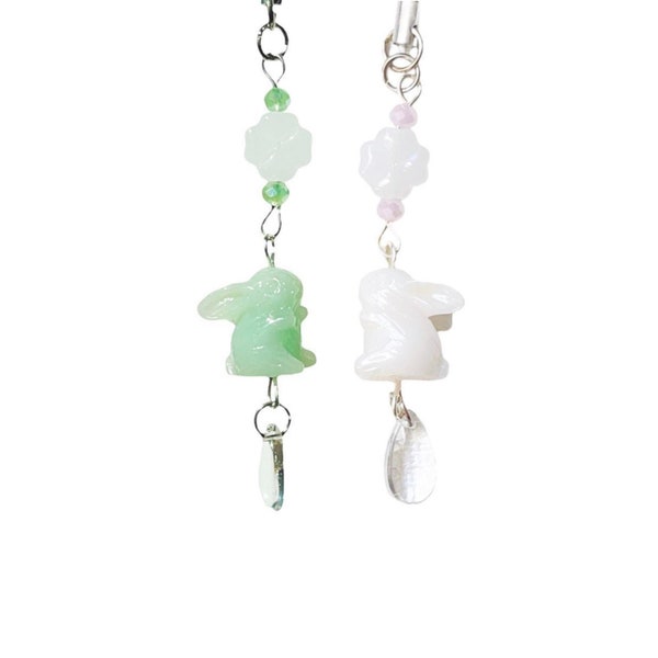 Rabbit Phone Charm - Etsy