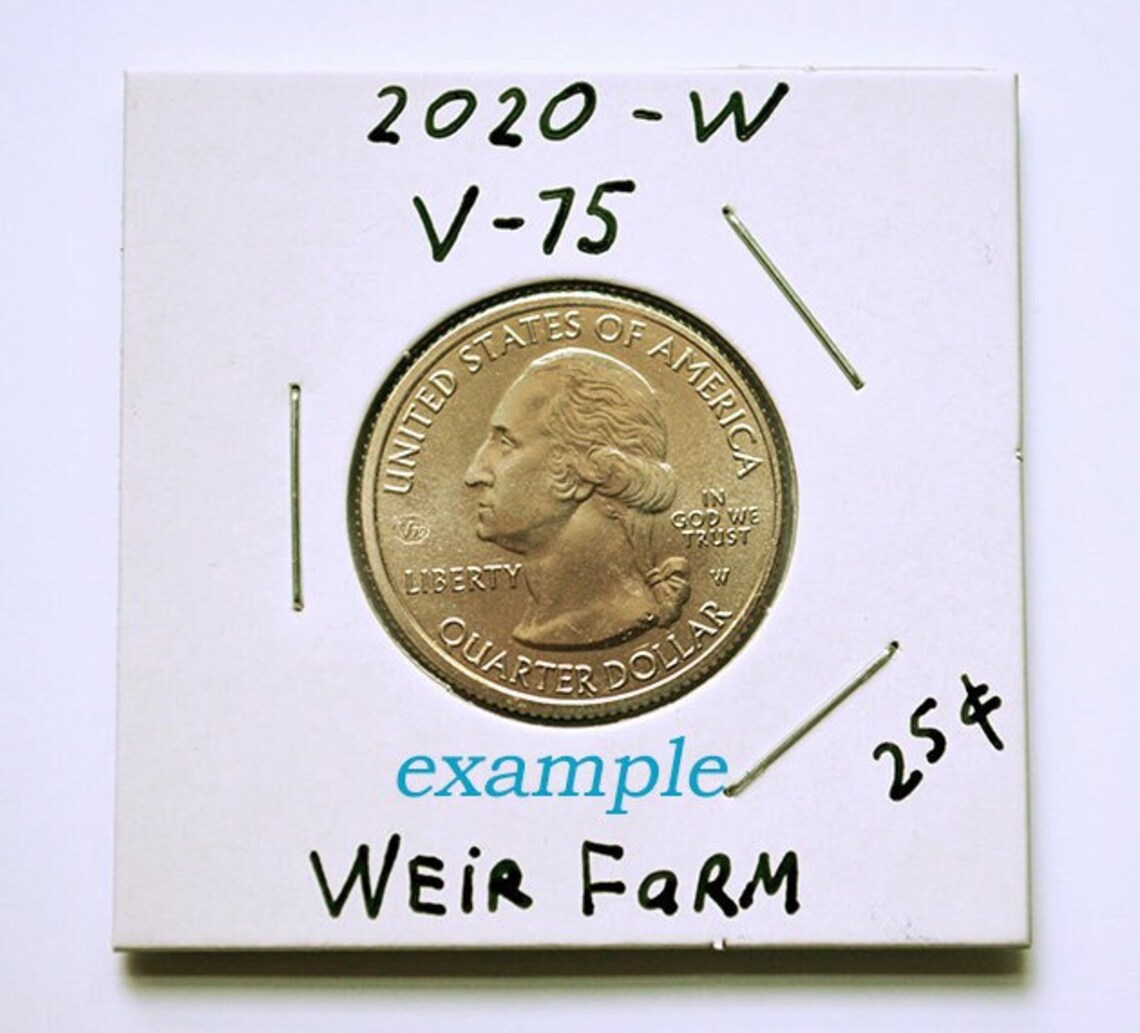V75 Weir Farm Collectible Quarter - Etsy