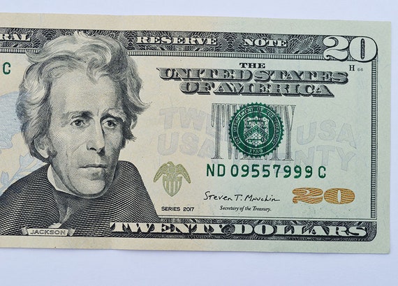 Rare Collectible 20 Dollar Bill Fancy Serial Number Banknote | Etsy