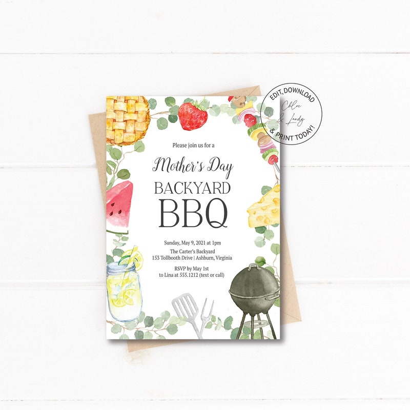 Cookout Invitation - Etsy