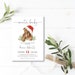 Santa Baby Shower Invitation Teddy Bear Baby Shower Invite - Etsy