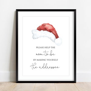 Santa Address an Envelope Table Sign | Santa Table Sign | Printable ...