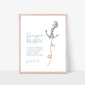 Sailboat Baby Shower Sign Bundle, Nautical Baby Shower Game Sign ...