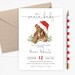 Santa Baby Shower Invitation Teddy Bear Baby Shower Invite - Etsy