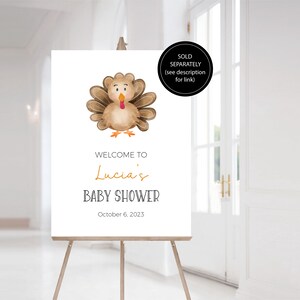 Little Turkey Baby Shower Bundle | A Little Turkey is on the Way Baby ...