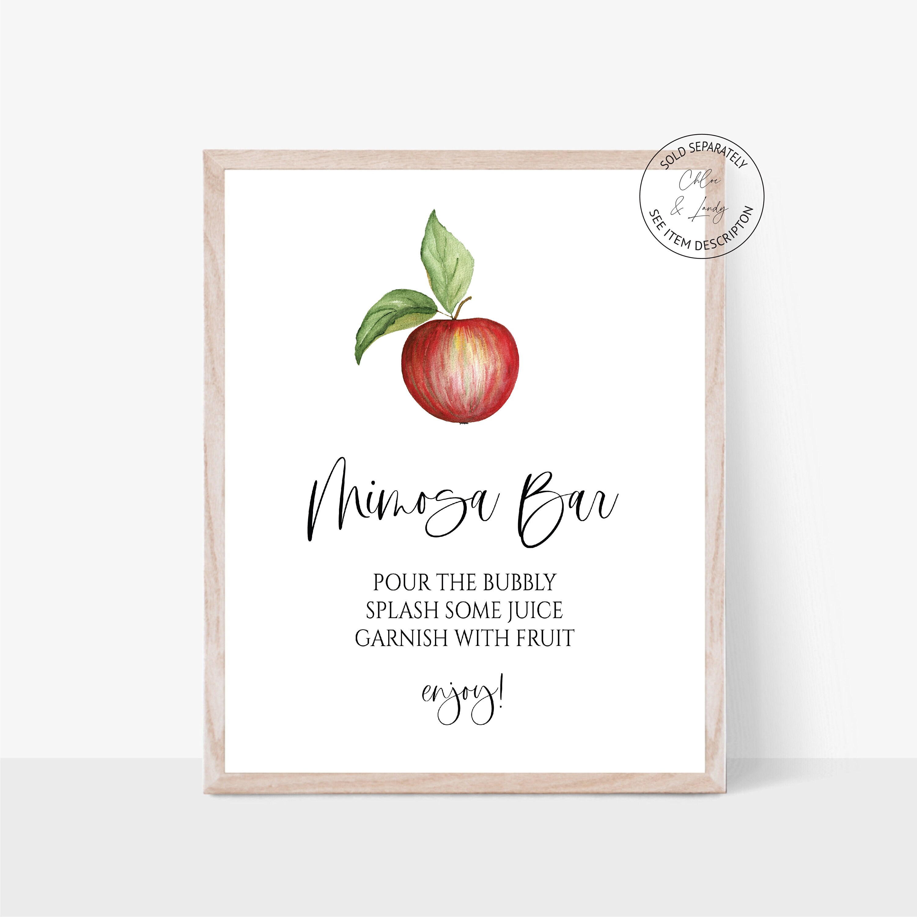 Apple Cider and Donuts Sign Apple Baby Shower Sign Apple - Etsy