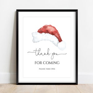 Santa Favors Table Sign | Santa Table Sign | Printable Favors Sign ...