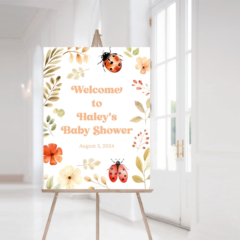 Ladybug Welcome Sign - Etsy