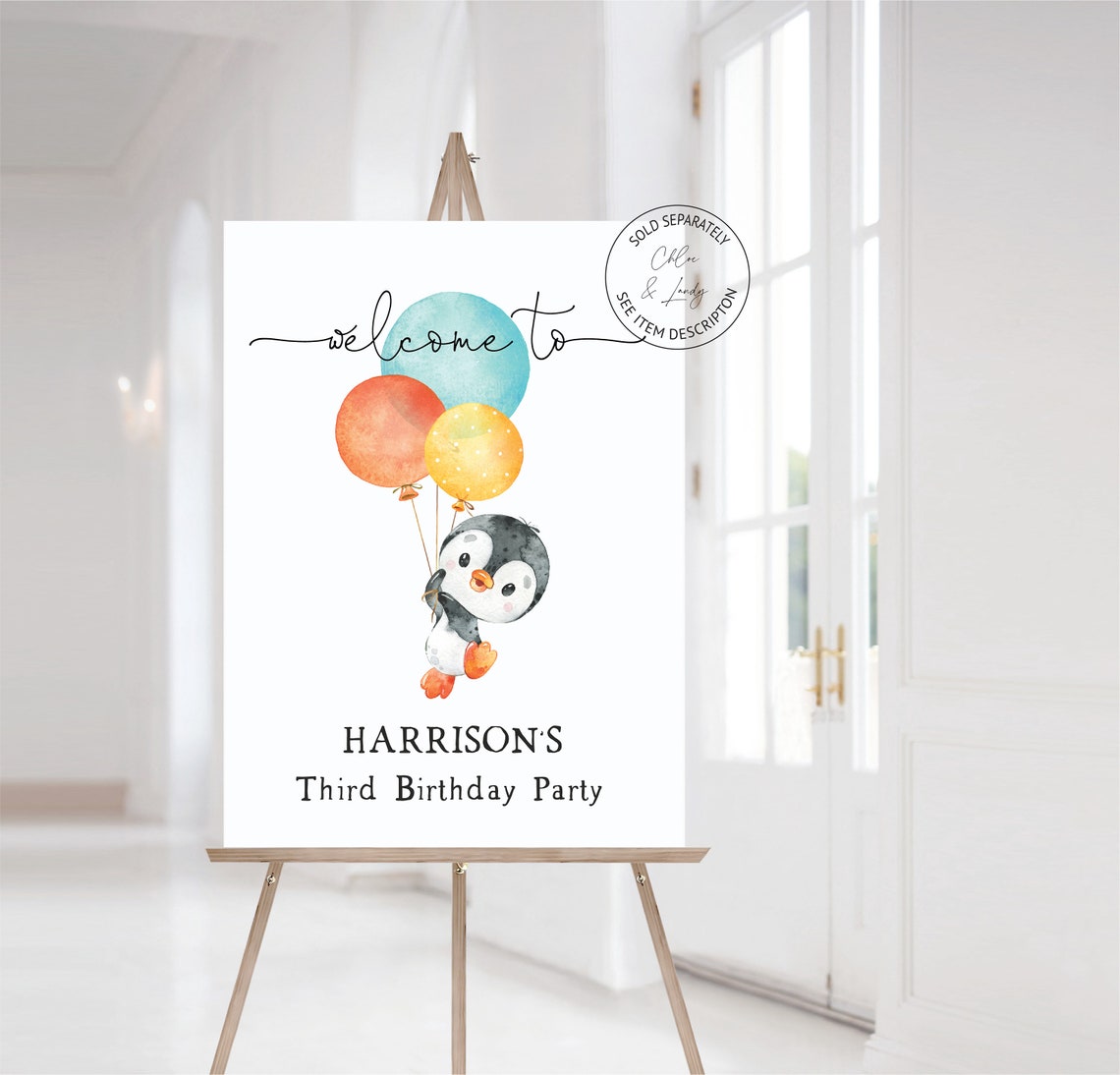 Penguin Birthday Party Menu Printable Penguin Menu Child - Etsy