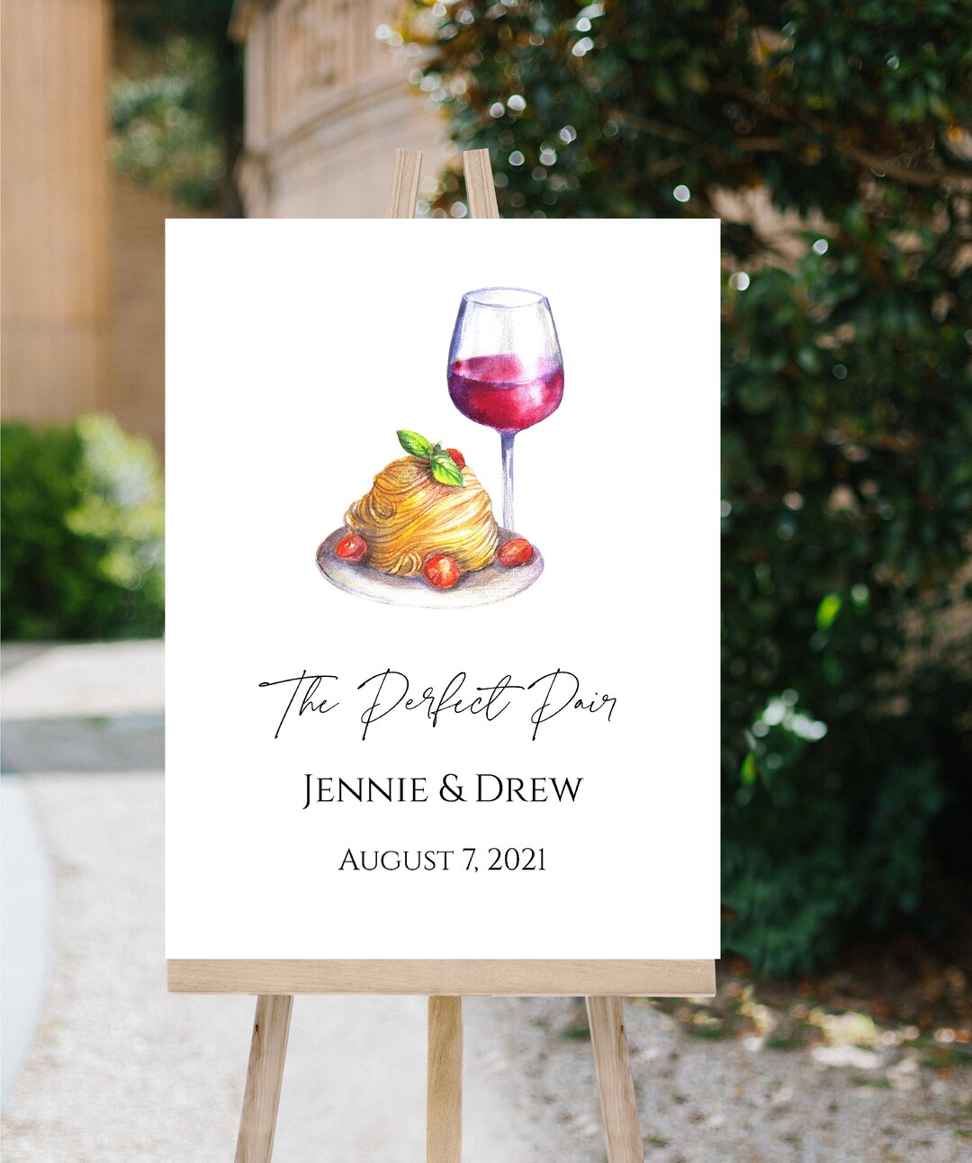 Engagement Party Sign | the Perfect Pair Rehearsal Italian Dinner ...