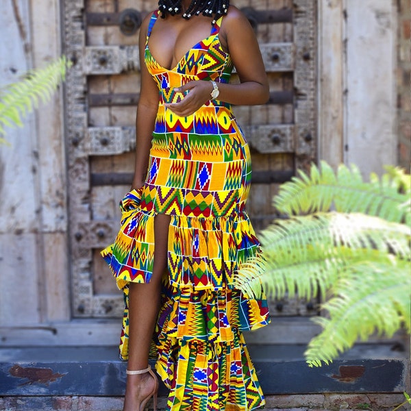 Pink African Dress - Etsy