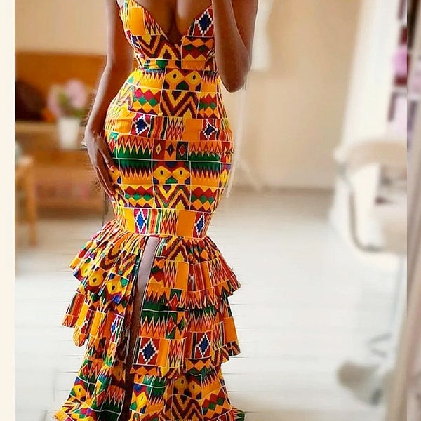 Pink African Dress - Etsy