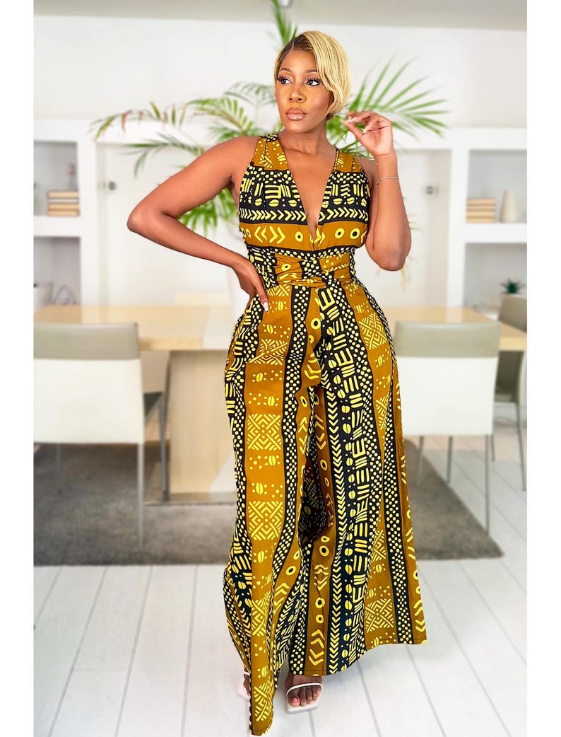 African Print Infinity Jumpsuit Malaika, Ankara Clothing, African Print ...