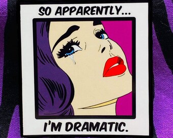 Dramatic Sticker - Etsy