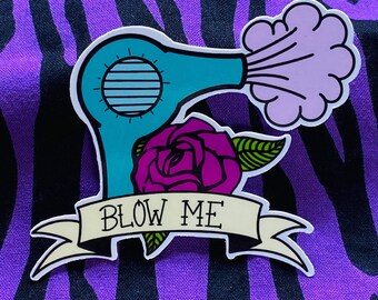 Blow Dryer Sticker - Etsy