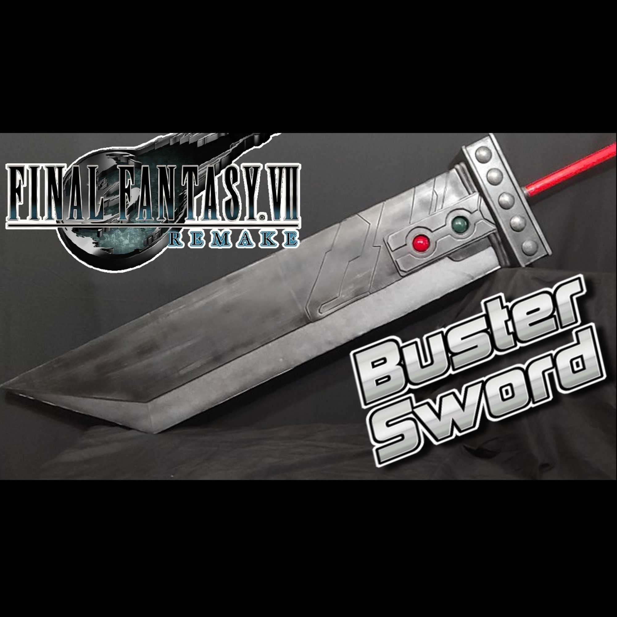Visual Arts Final Fantasy VII Remake Cloud Buster Sword Template Kits ...