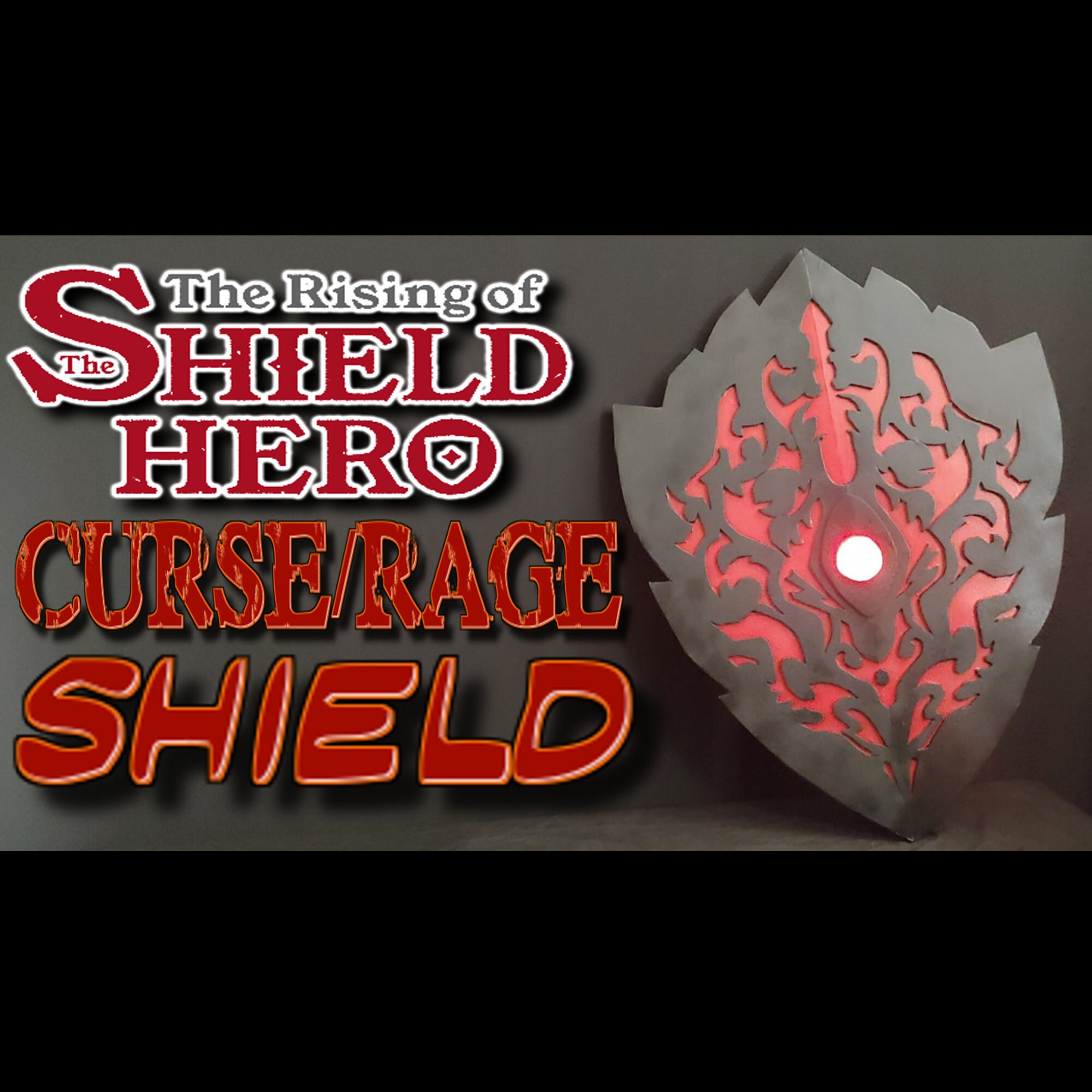 Rage/curse Shield Template rising of the Shield Hero | Etsy