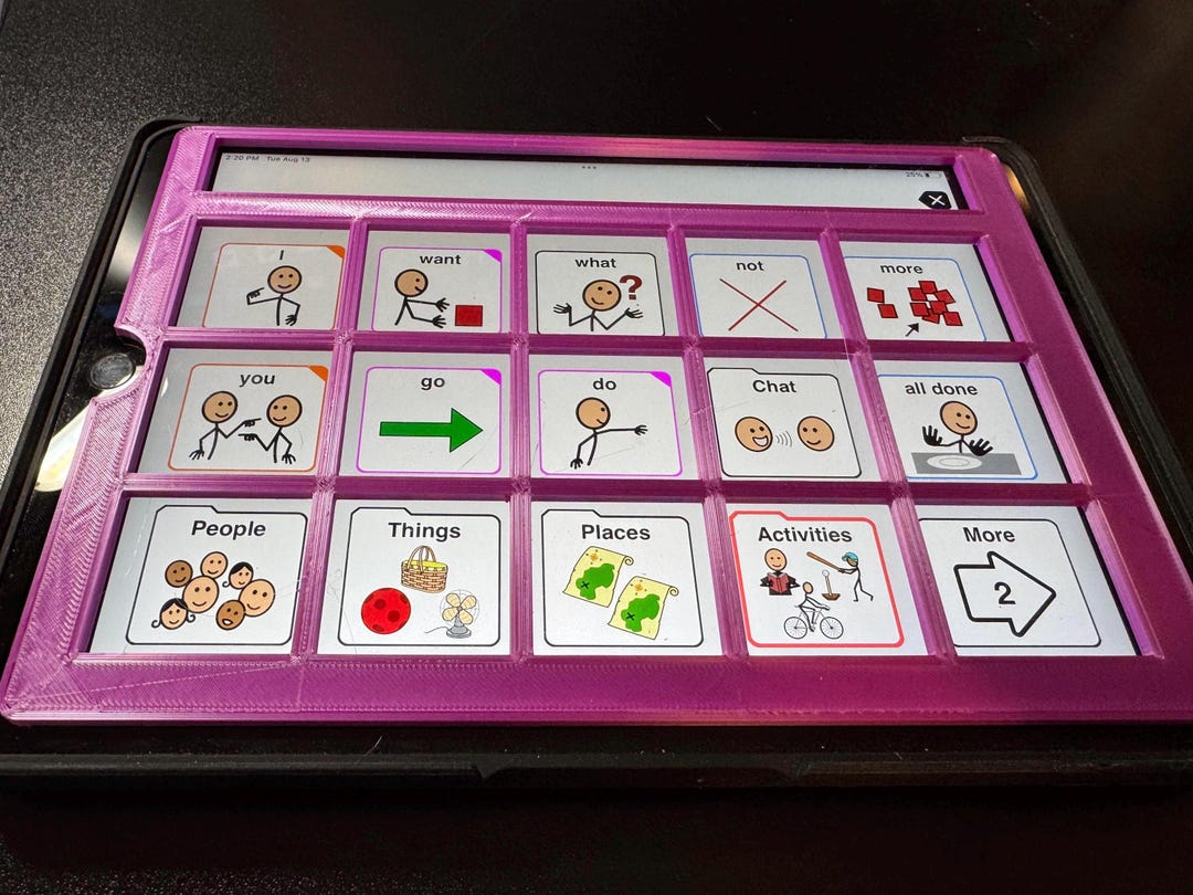 Custom AAC Keyguard iPad - Etsy