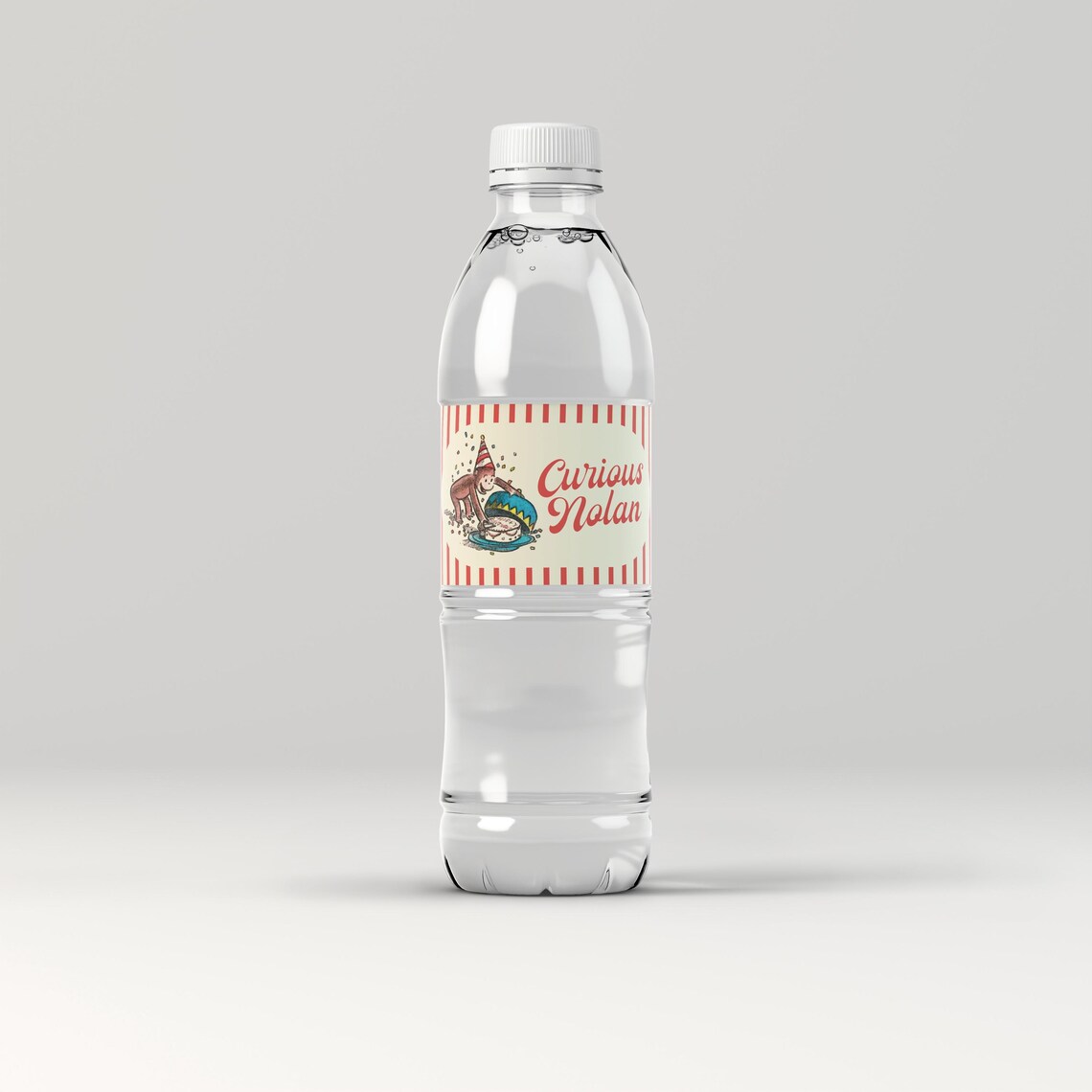 Curious George Birthday Water Bottle Label: Custom Printable (digital ...