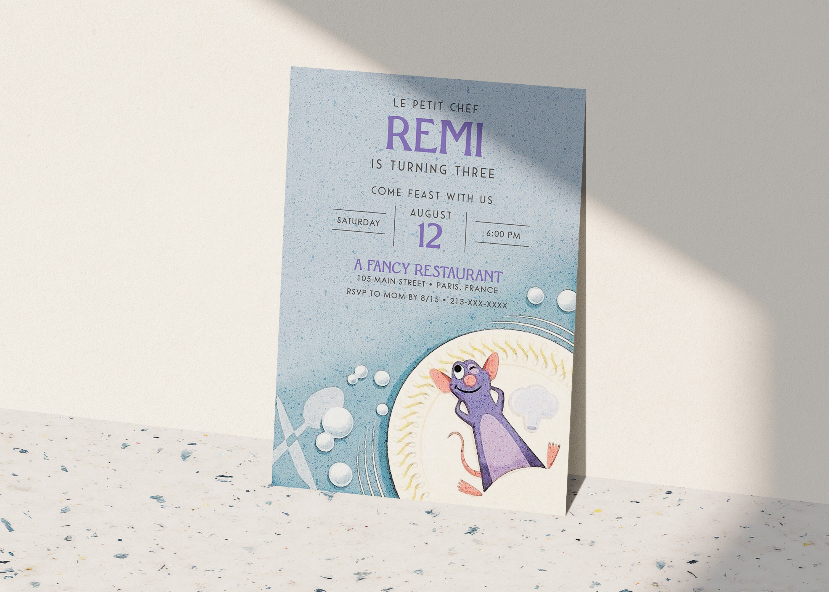 Disney Ratatouille Le Petit Chef • digital & Printable Birthday Party ...
