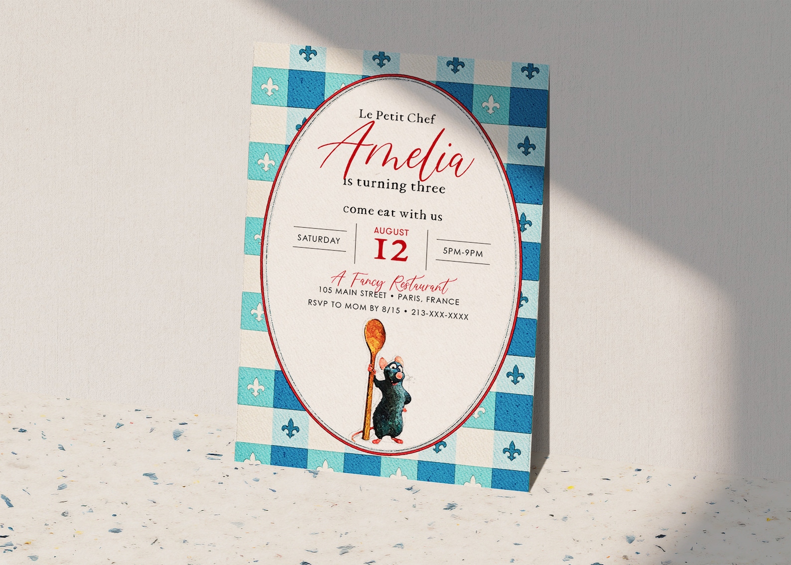 Le Petit Chef Disney Ratatouille • Digital & Printable Birthday ...