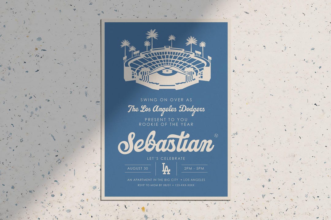 Los Angeles Dodgers Classic Happy Birthday Simple Modern Classic ...