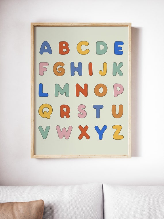 Alphabet Poster | Etsy