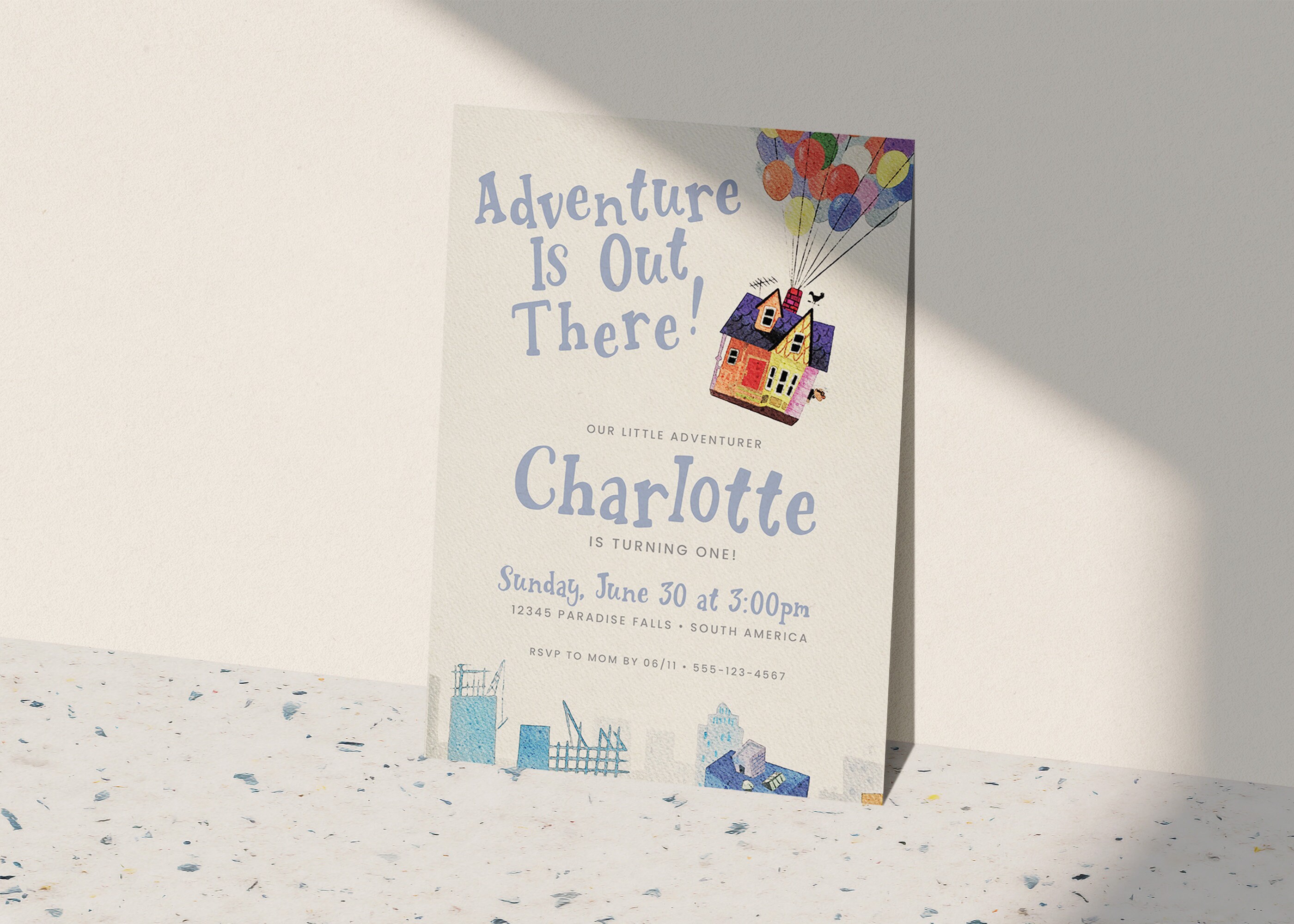 Disney up Adventure Awaits Birthday Invitation • Digital & Printable ...