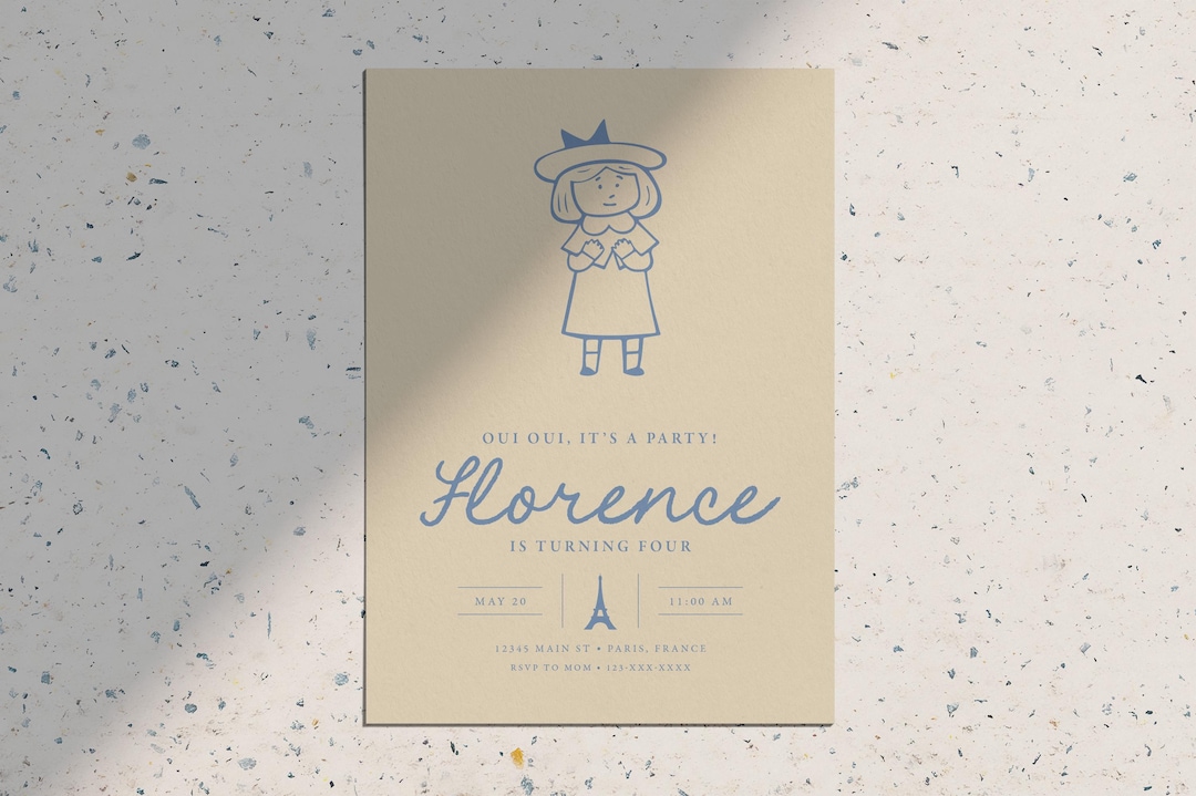 Madeline in Paris Vintage Modern Simple French Paris Birthday Party ...