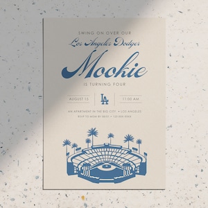 Los Angeles Dodgers Happy Birthday Simple Modern Classic Vintage ...