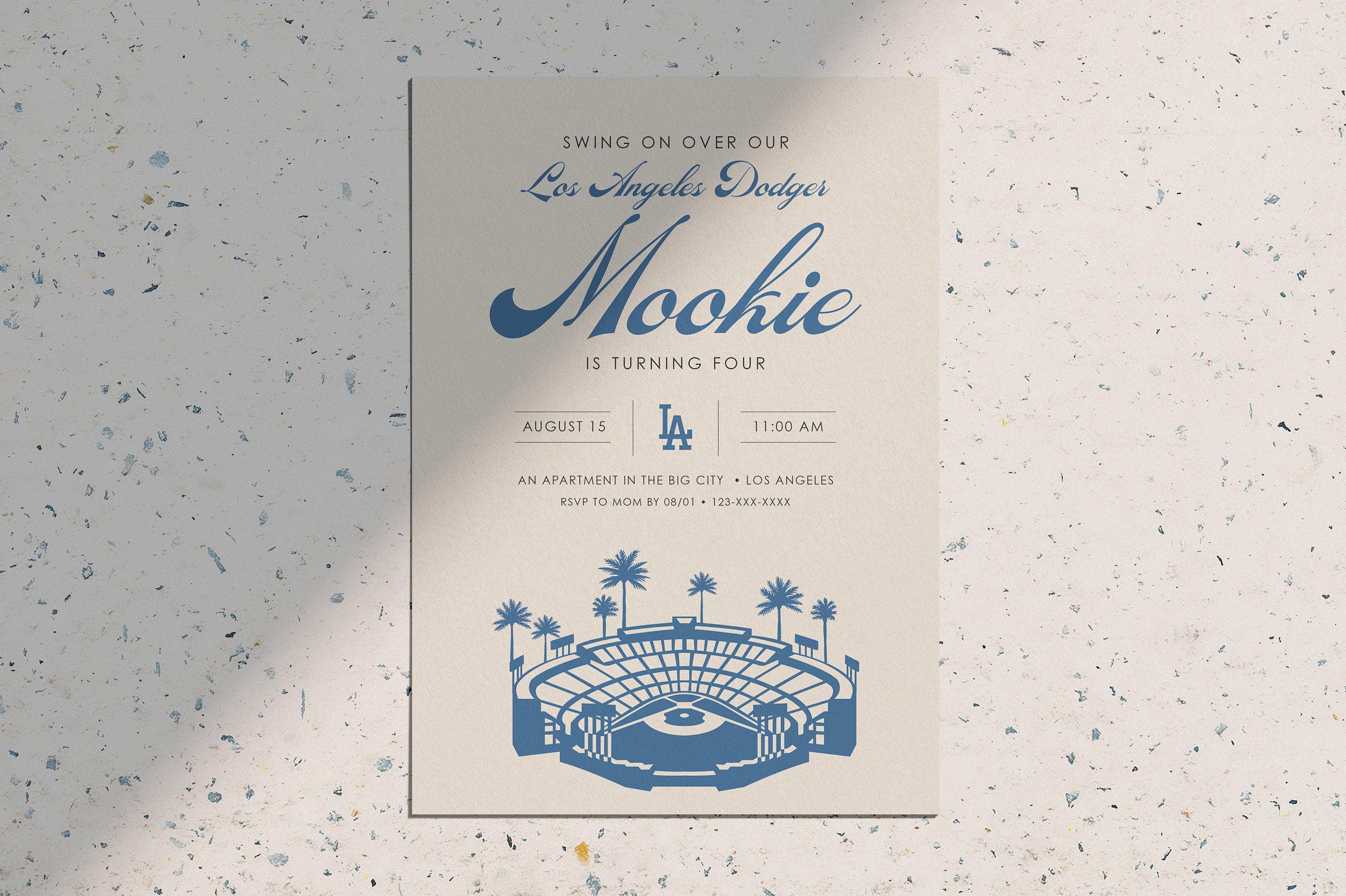 Dodger Invitation Templates