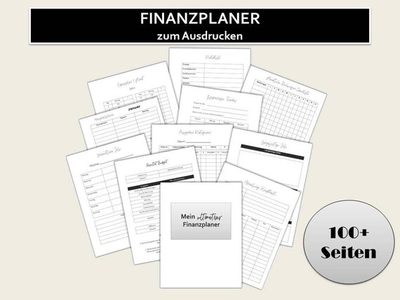 Finanzplaner Zum Ausdrucken / Finanzplaner PDF / Finanzplaner - Etsy Canada