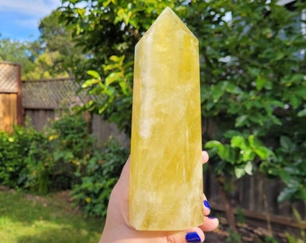 Lemon Quartz Tower - Etsy