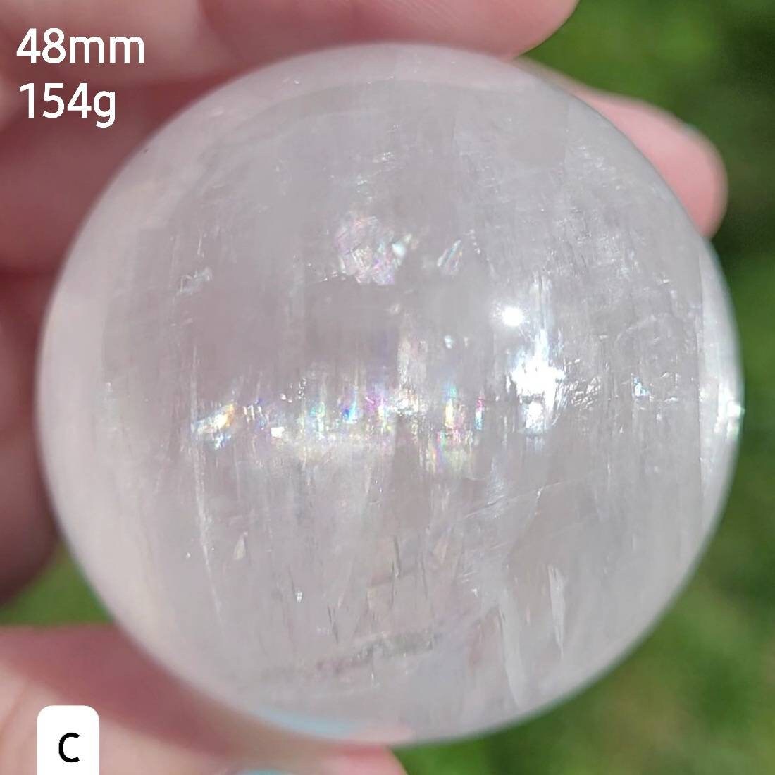 A Optical Calcite Crystal Spheres Orbs Balls | Etsy