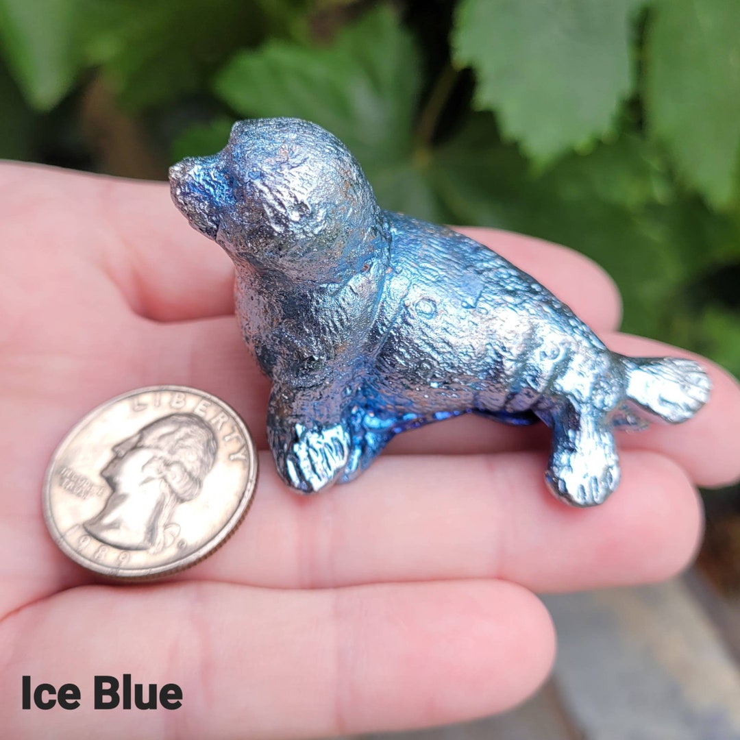 Bismuth Crystal Seal in Various Colors rainbow Teal Blue - Etsy