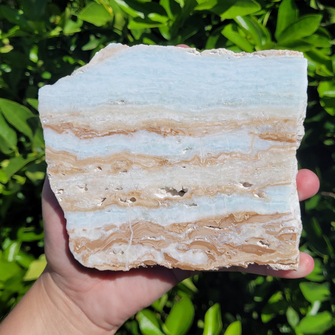 Caribbean Calcite Crystal Slab, 6 X 5, 558g, With FREE SHIPPING - Etsy