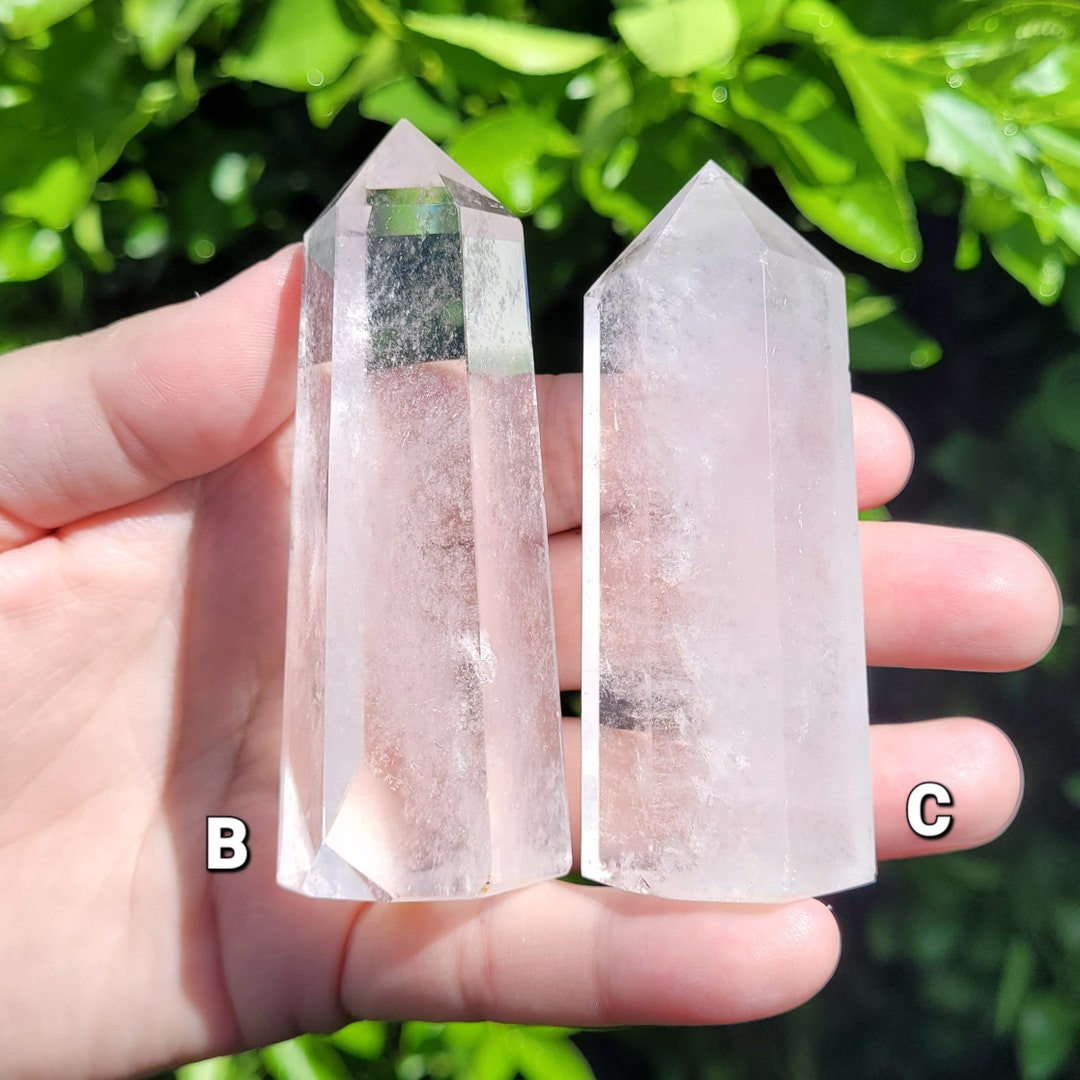 Clear Quartz Crystal Towers to Choose From, 3.2 or 3.4 - Etsy