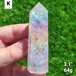 Angel Aura Clear Crackle Quartz Towers to Choose From - Etsy