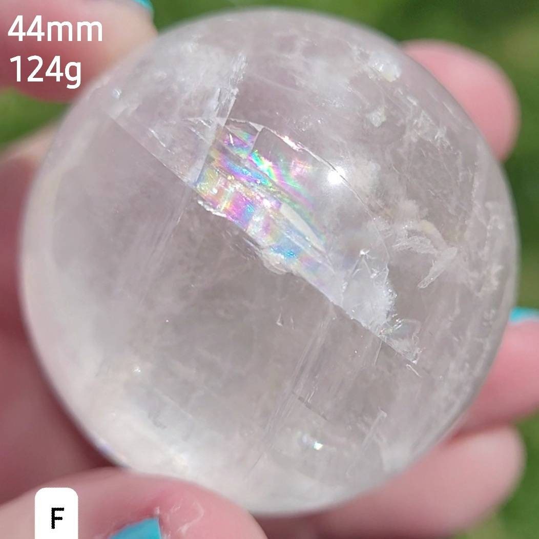 A Optical Calcite Crystal Spheres Orbs Balls | Etsy