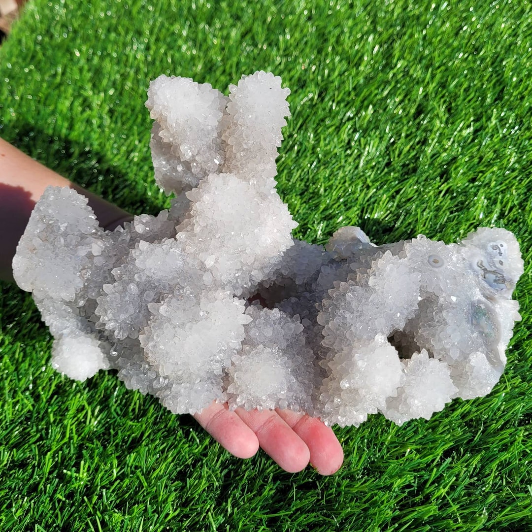 Moss Agate Stalactite Specimen and Slab, 2332g, 5.1 LB, 9.8 With FREE ...